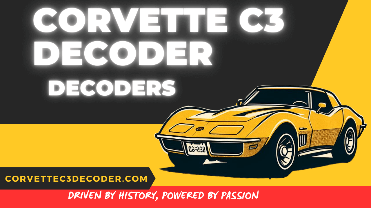 Corvette C3 Decoder: VIN, Trim, Engine & Quadrajet