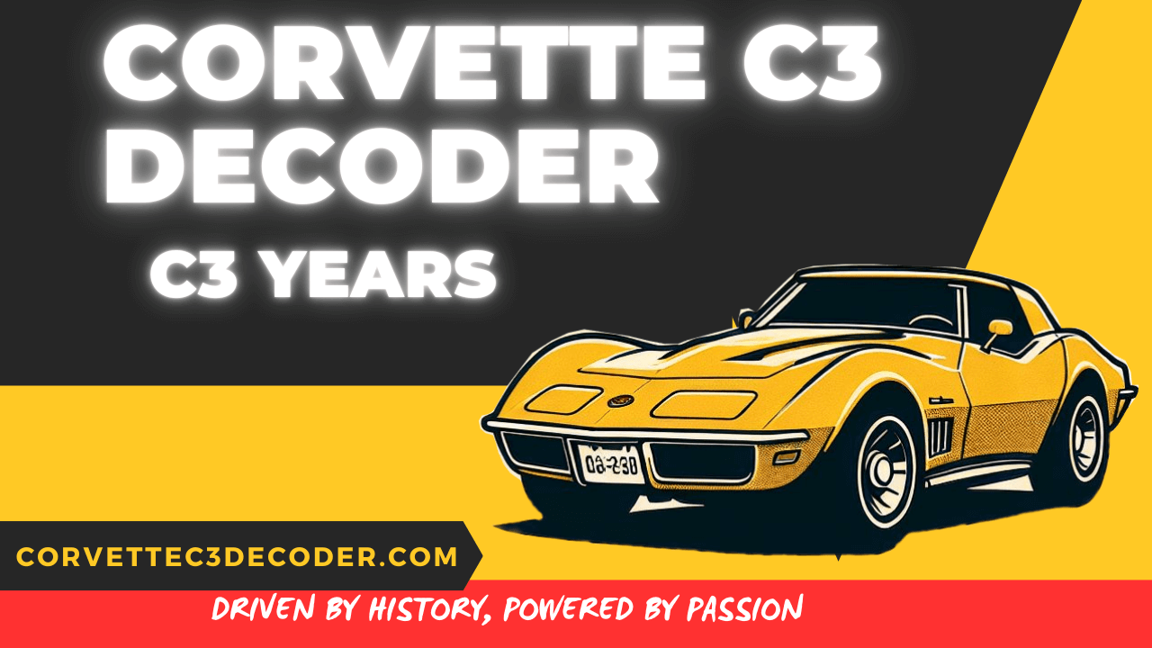 Corvette C3 Years 1968–82: VIN, Specs & Engines